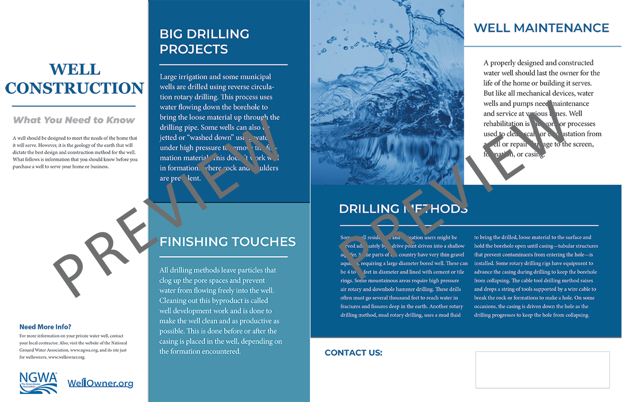 Contractor Information Handouts